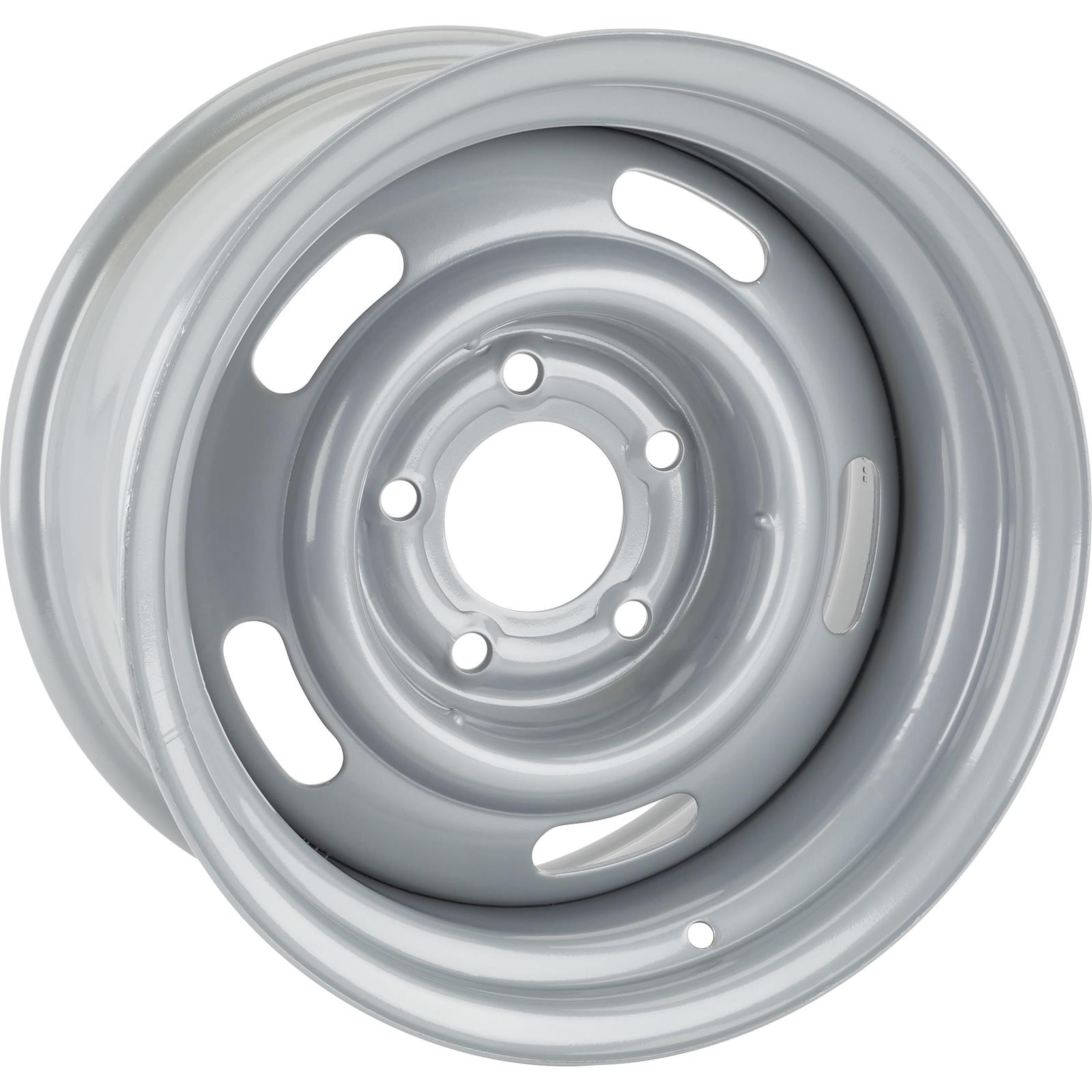 Speedway Steel GM-Style 15 Inch Rally Truck Wheel, 5 On 5 Inch