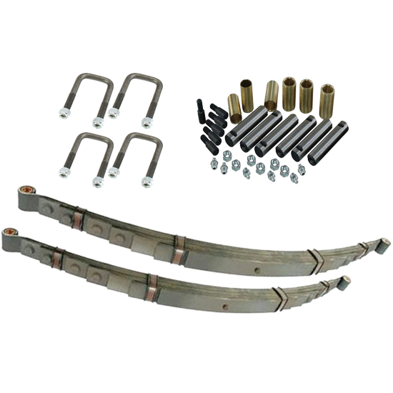 1955-56 Ford Pickup Rear Leaf Springs, Ubolts and Shackle Kit