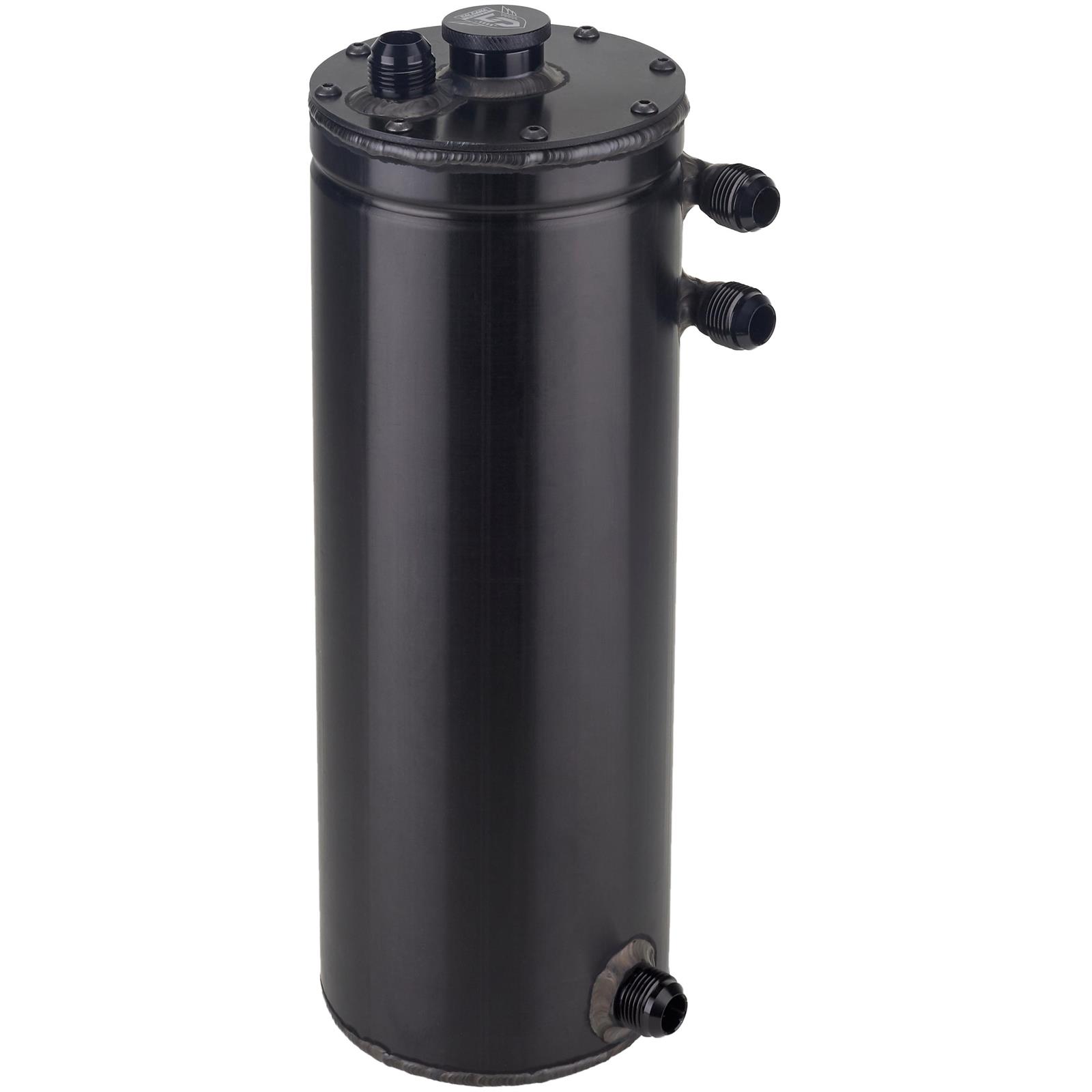 Saldana Racing Dry Sump Oil Tank, 6 Inch Round, Black