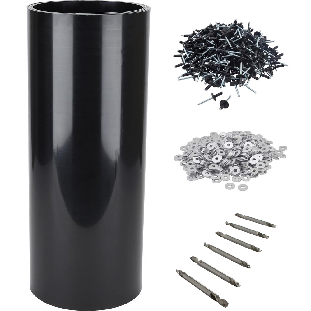 Colored Plastic Roll, 3/16 Inch Rivets, Washers & Drill Bits