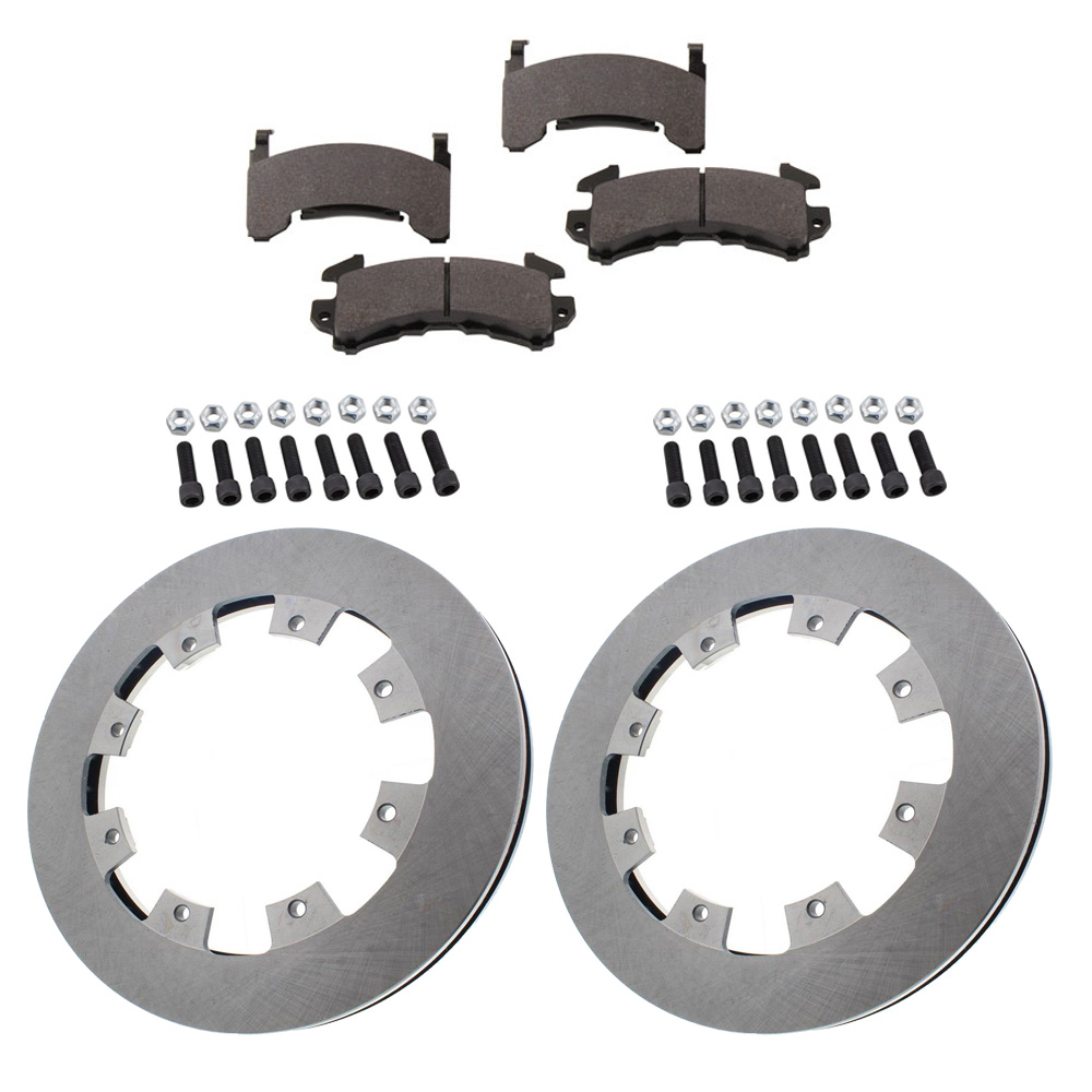 Pro-Lite Vented Brake Rotors, Hawk Performance Pads & Bolts