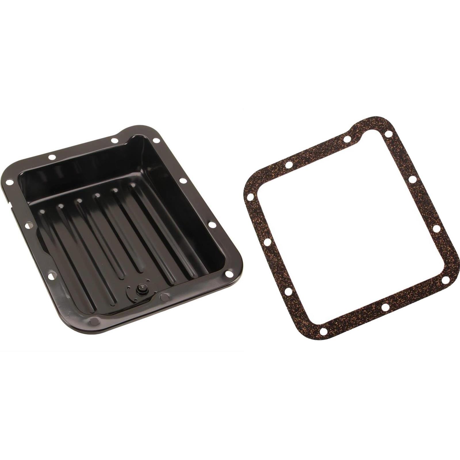 Ford C4 Transmission Oil Pan, Case Fill w/Gasket, Black