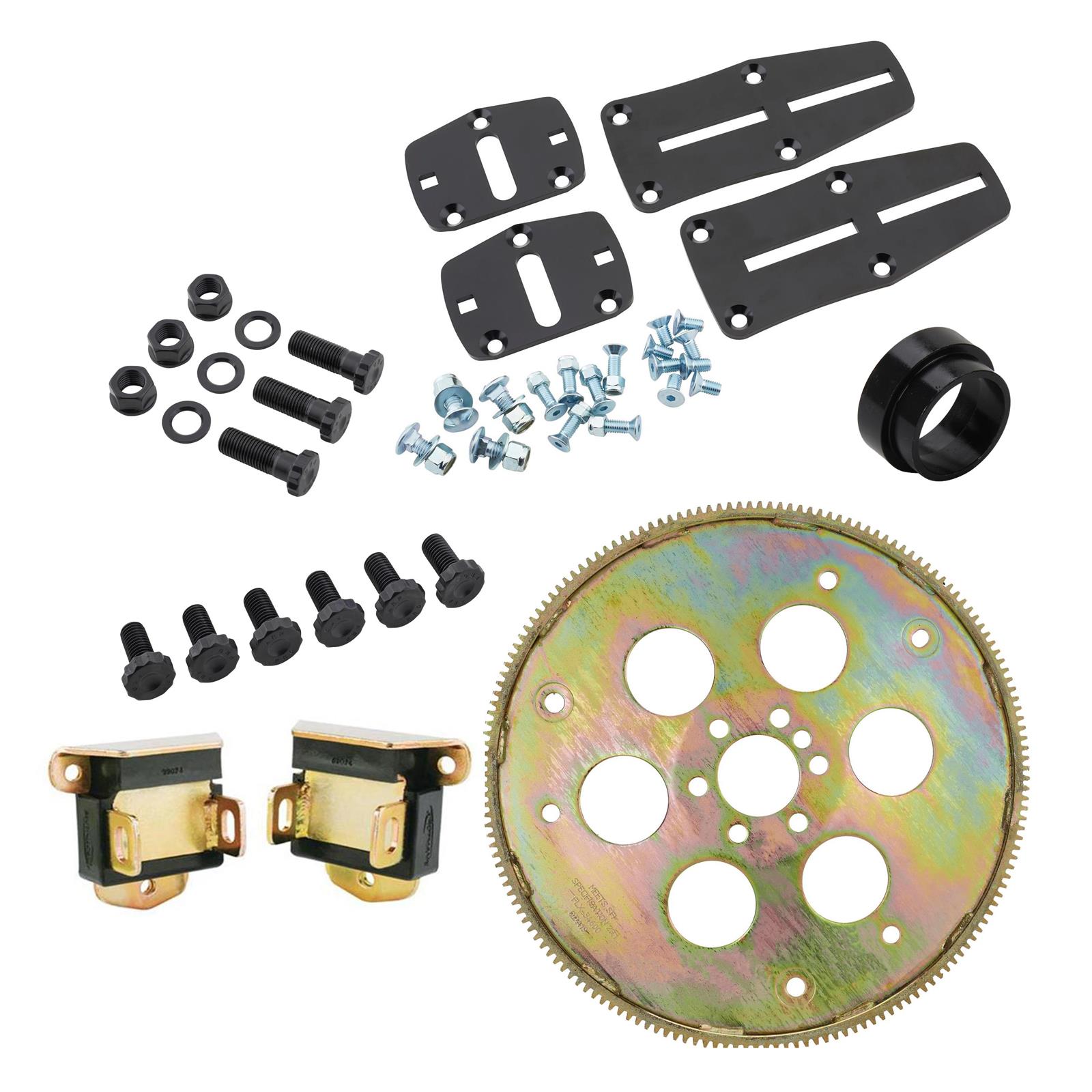 Adjustable LS Engine Bracket Kit w/168 Tooth Flexplate