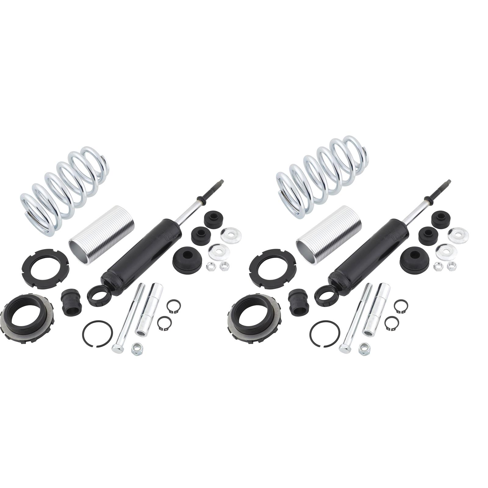 Mustang II Bolt-on Adjustable Coil-Over Kit w/Fixed Valve, Black