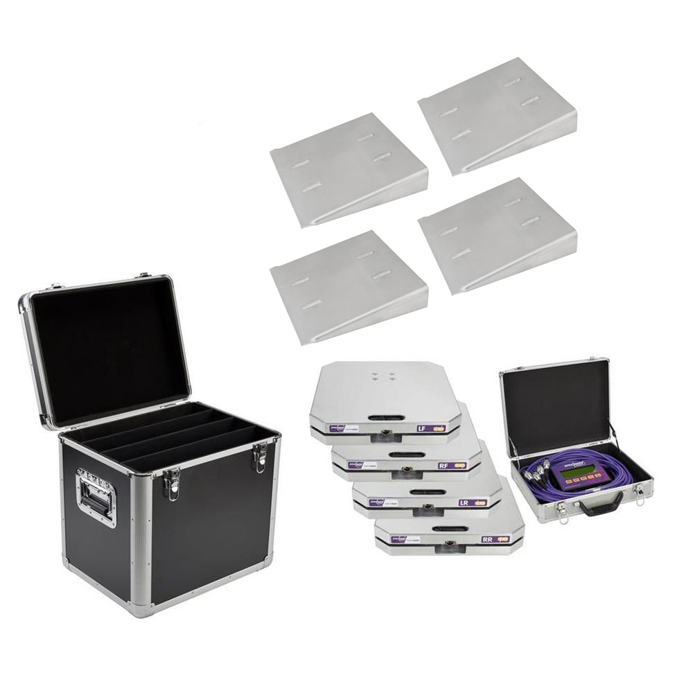 1 Weigh Electronic Racing Scale Set & Aluminum Ramps, Set of 4