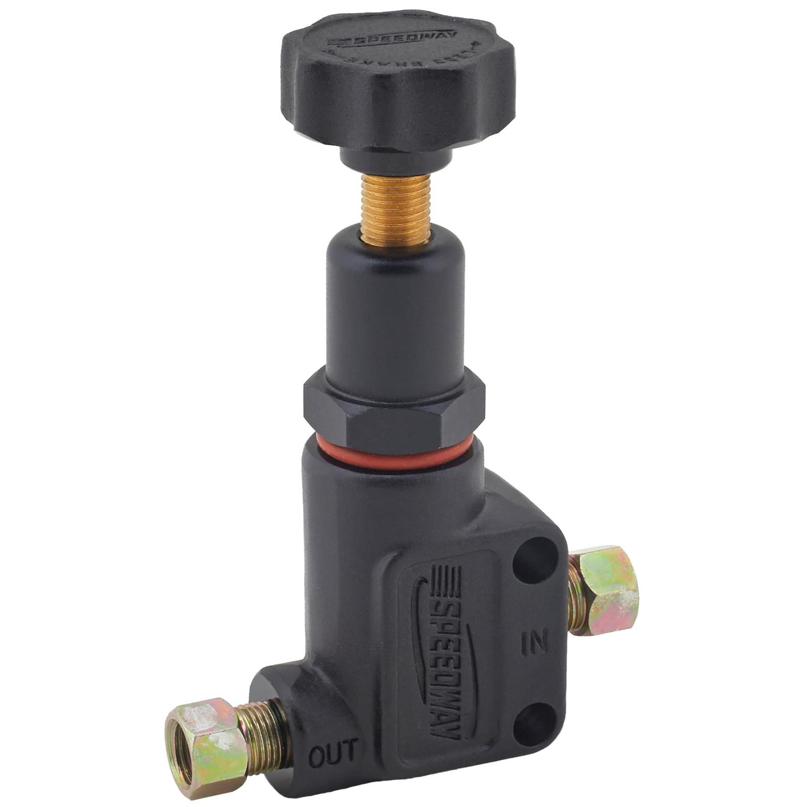 Speedway Black Adjustable Brake Proportioning Valve