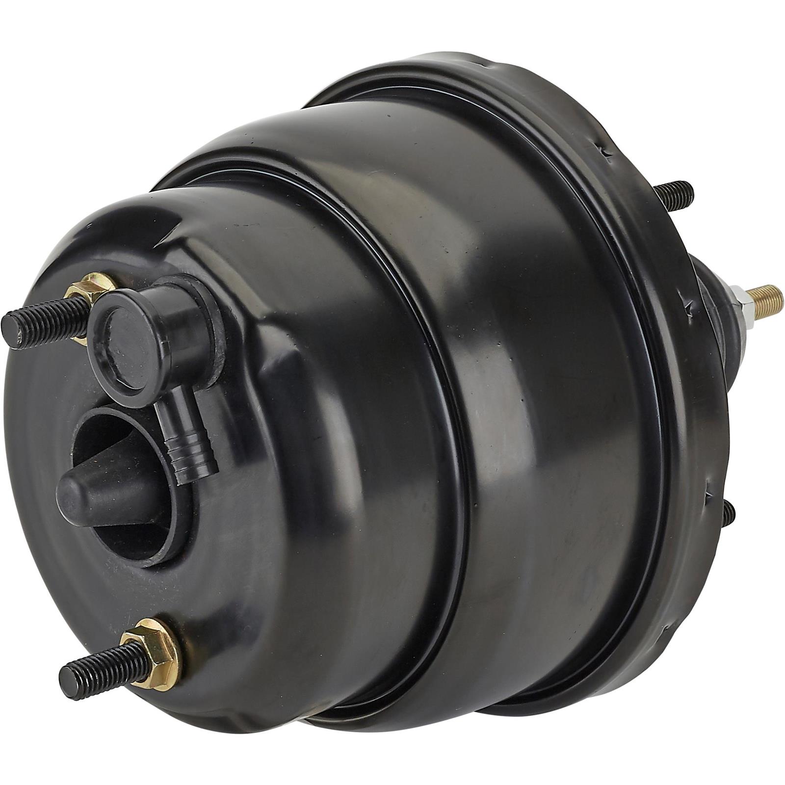Speedway Dual Diaphragm Power Brake Booster, 7 Inch, Black Finish
