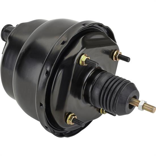 Speedway Dual Diaphragm Power Brake Booster, 7 Inch, Black Finish