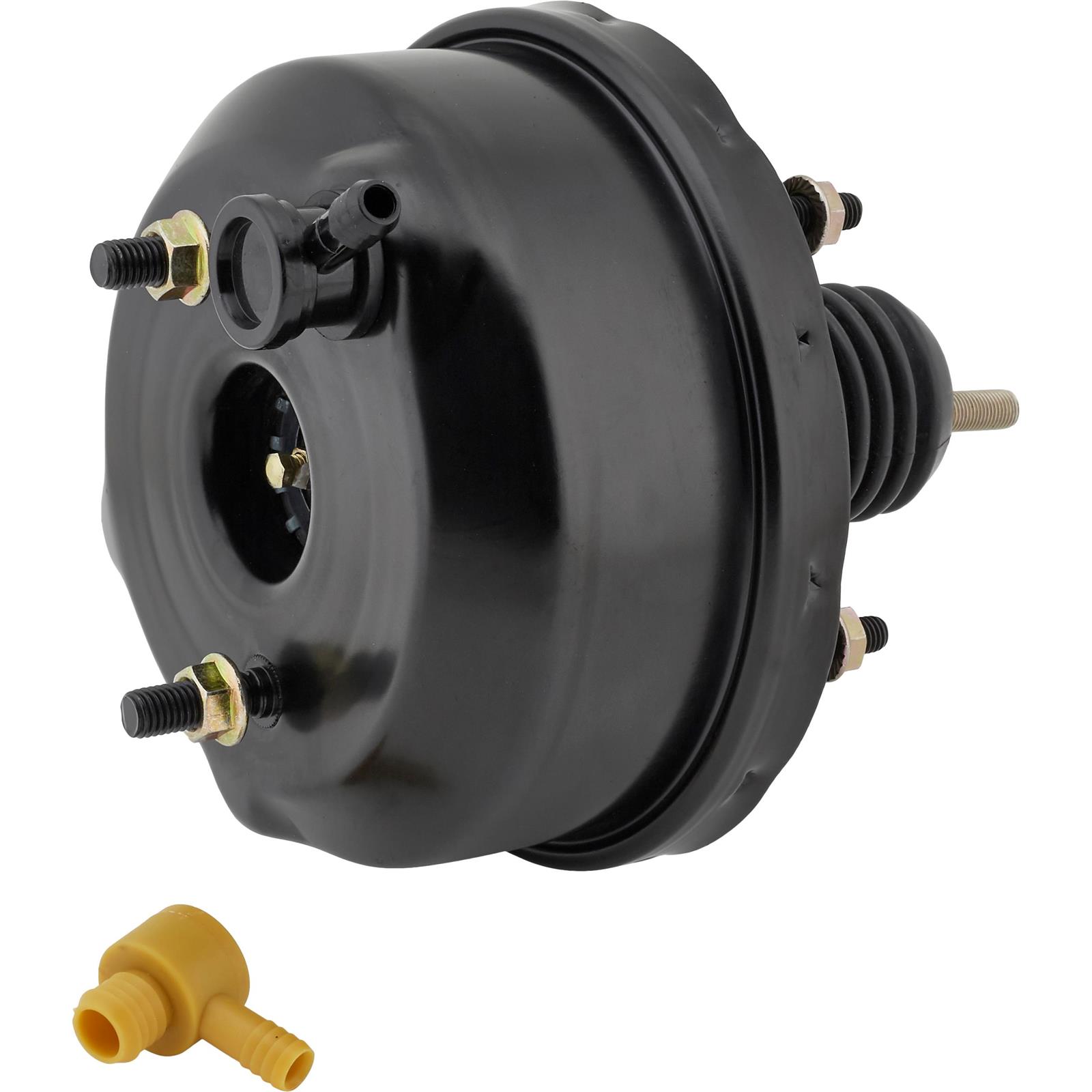 Speedway Single Diaphragm Power Brake Booster, 7 Inch, Black Finish