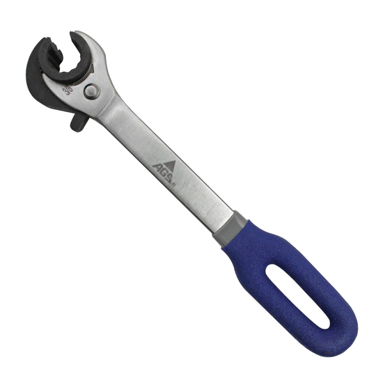 Ratcheting Line Wrench, No-Slip, Stainless/Chromoly, SAE 3/8 Inch