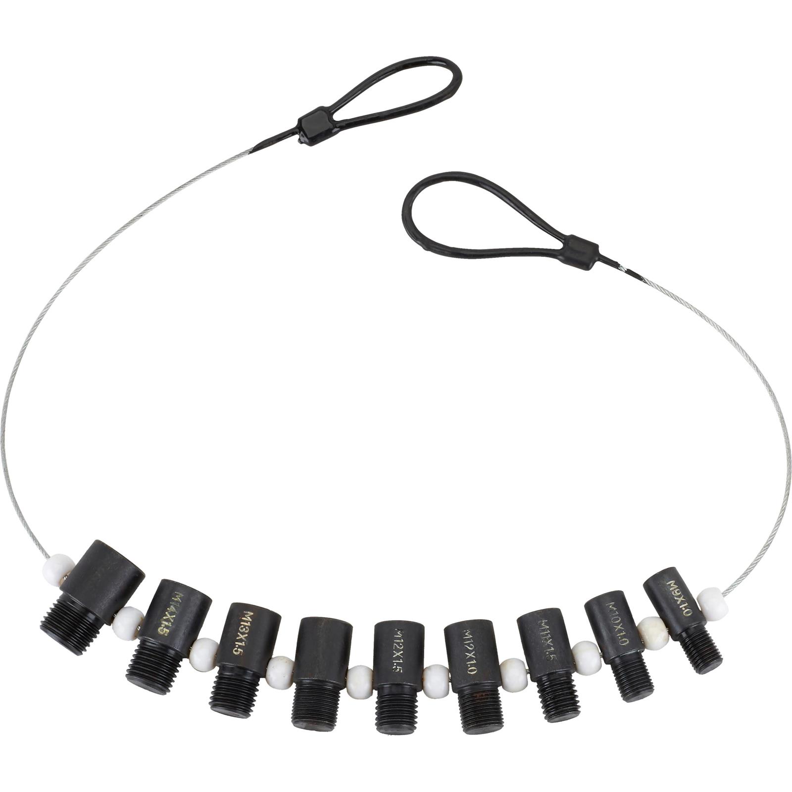 Brake Line Fitting Sizing Gauge Set, ISO/MM, Metric