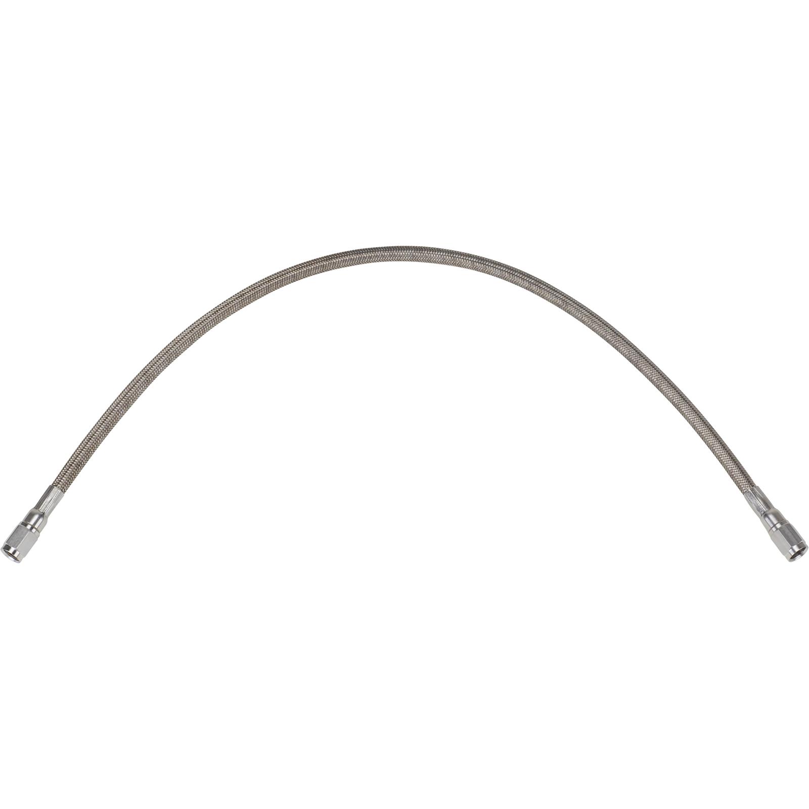 18" Braided Stainless Steel Brake Line, Straight AN3