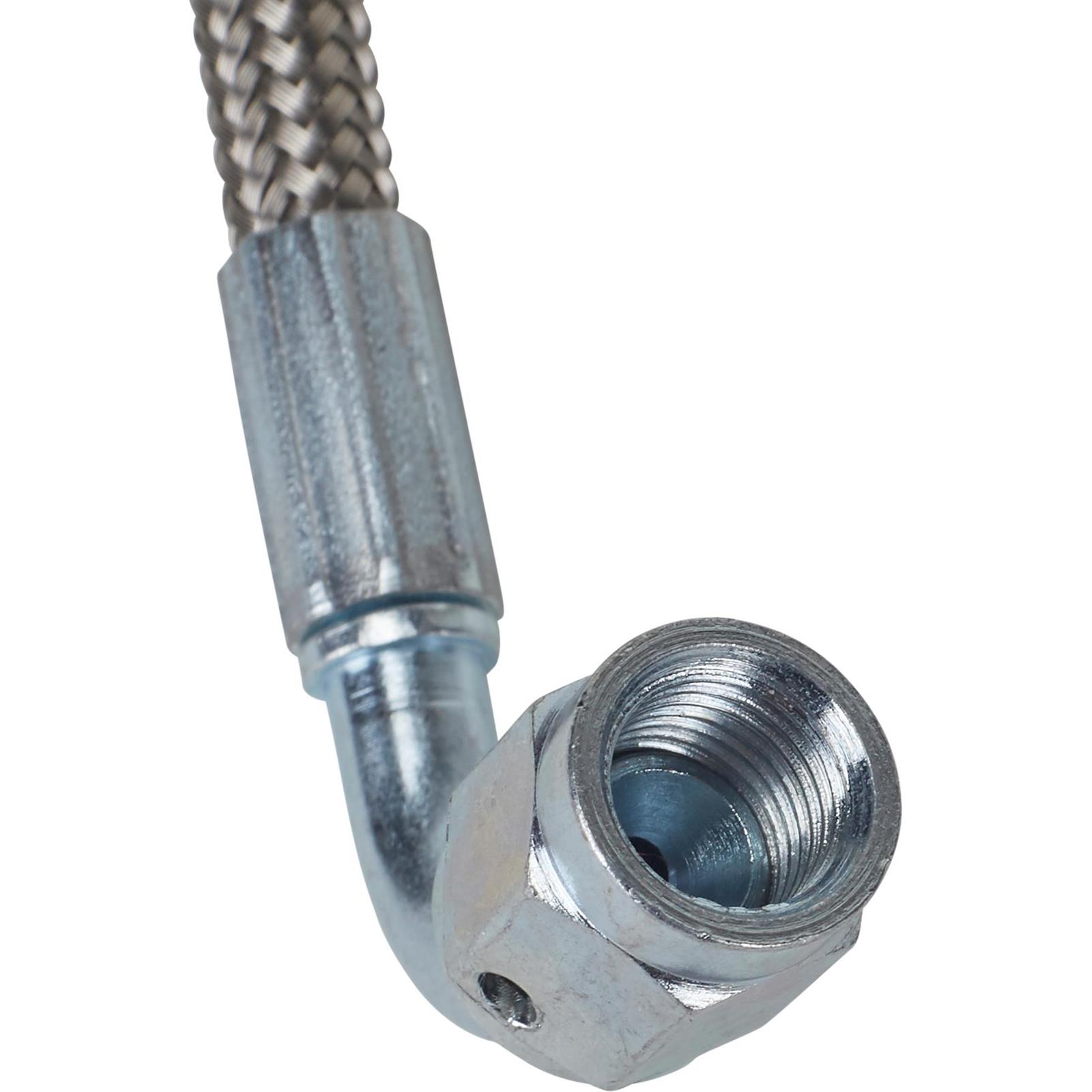 Stainless 36 Inch Brake Line with 90 Degree End