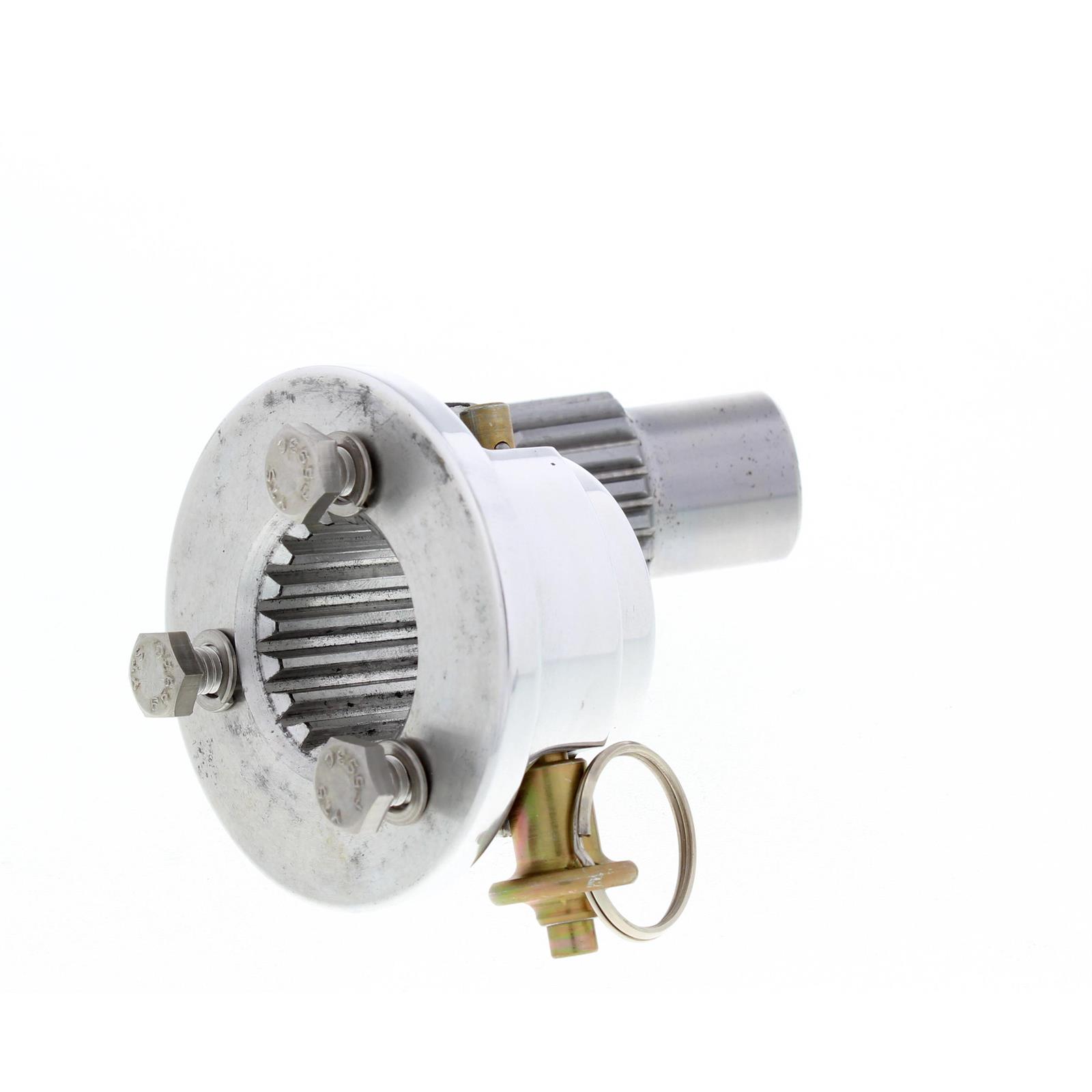 Pin-Style Quick Release Aluminum Steering Wheel Hub, 3/4In Steel Shaft