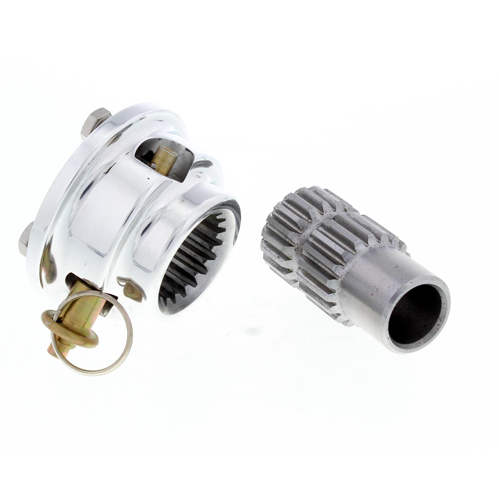 Pin-Style Quick Release Aluminum Steering Wheel Hub, 3/4In Steel Shaft