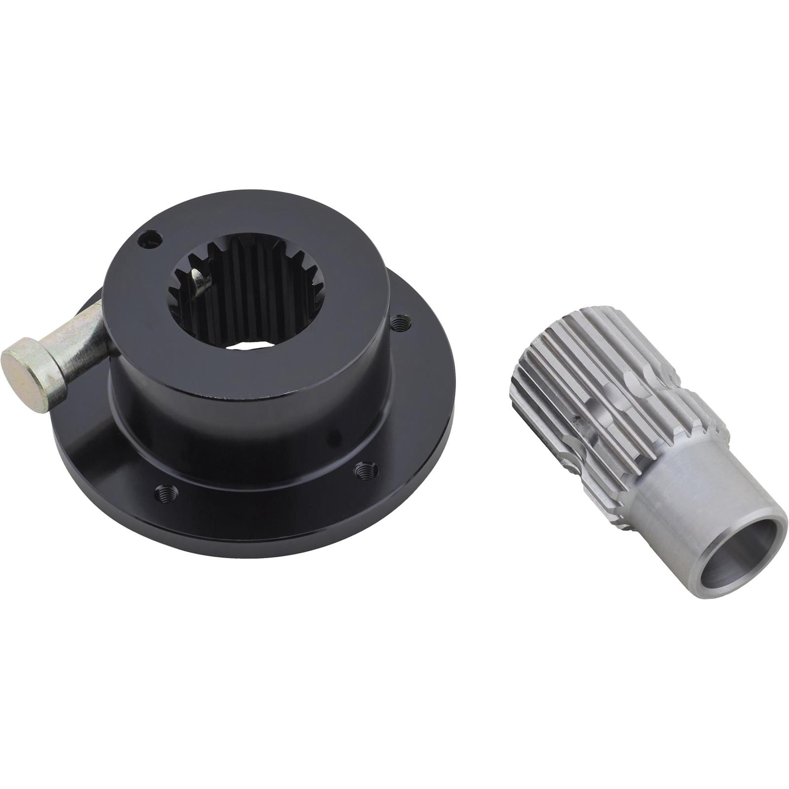 5-bolt Black Quick Release Steering Wheel Hub Splined, 3/4" shaft