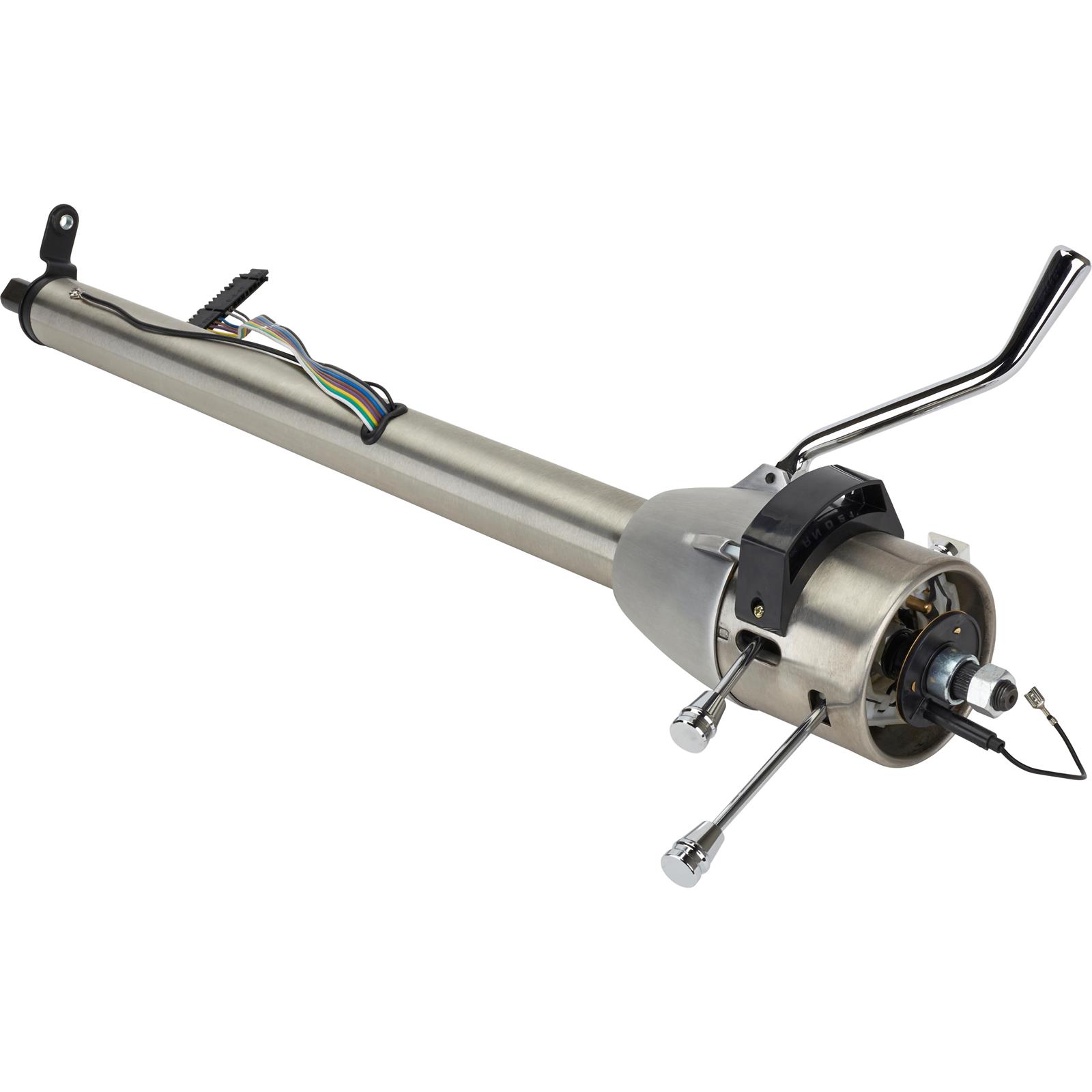 Universal GM Tilt Steering Column, 30 Inch, With Shifter, Raw