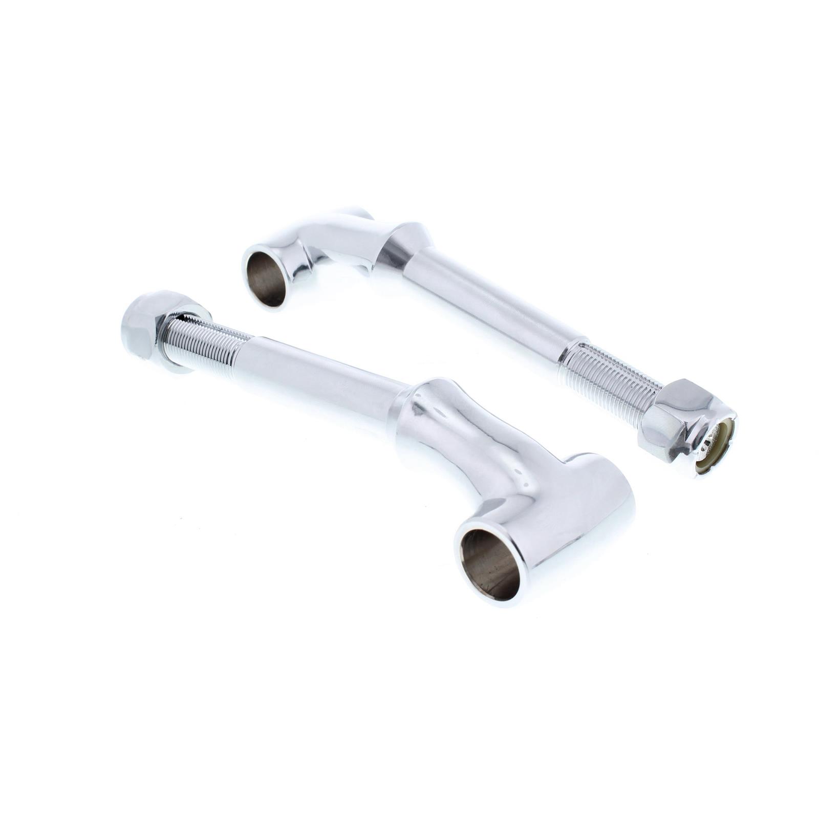 Speedway Front Solid Axle Leaf Spring Perch, Chrome Forged Steel