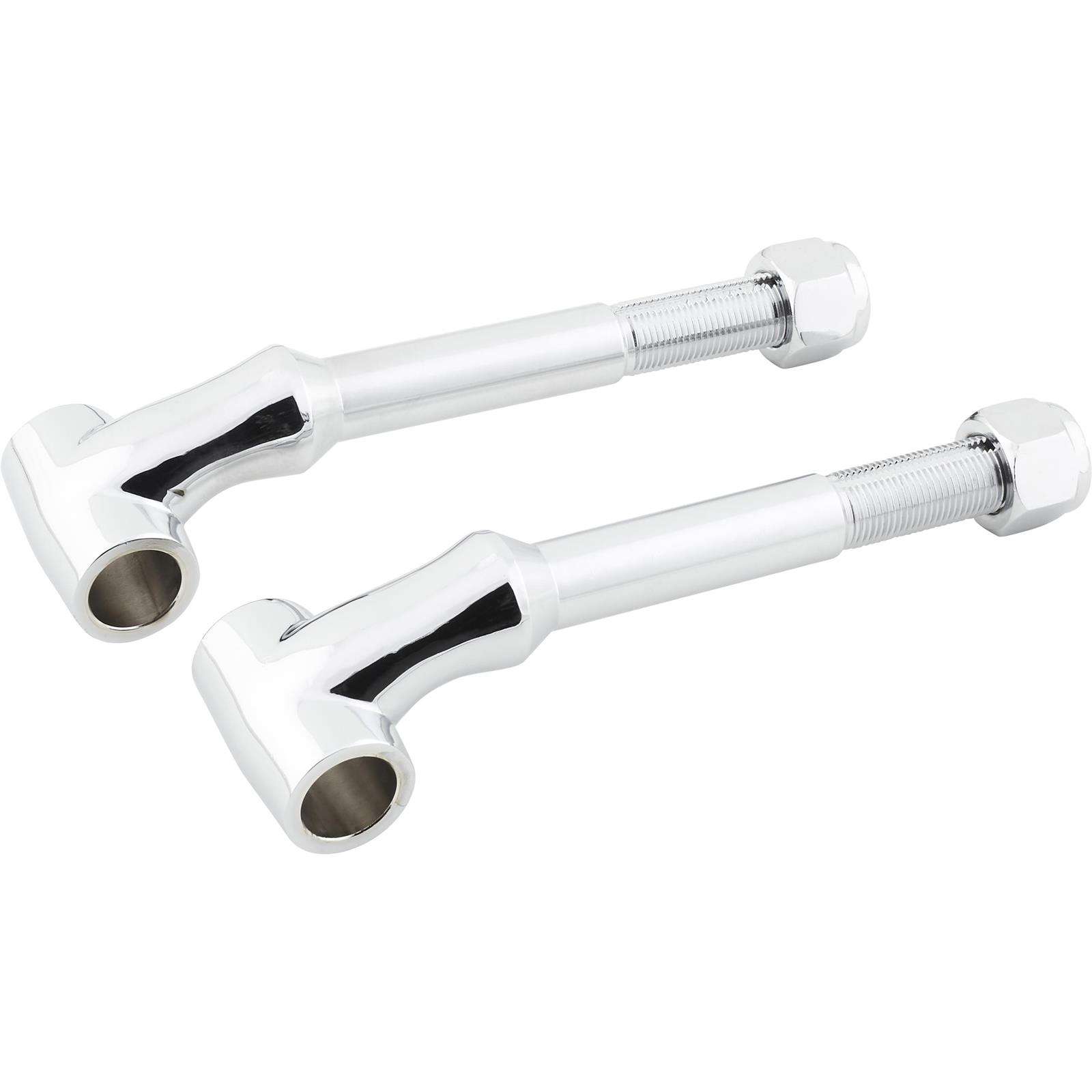 Speedway Front Solid Axle Leaf Spring Perch, Chrome Forged Steel