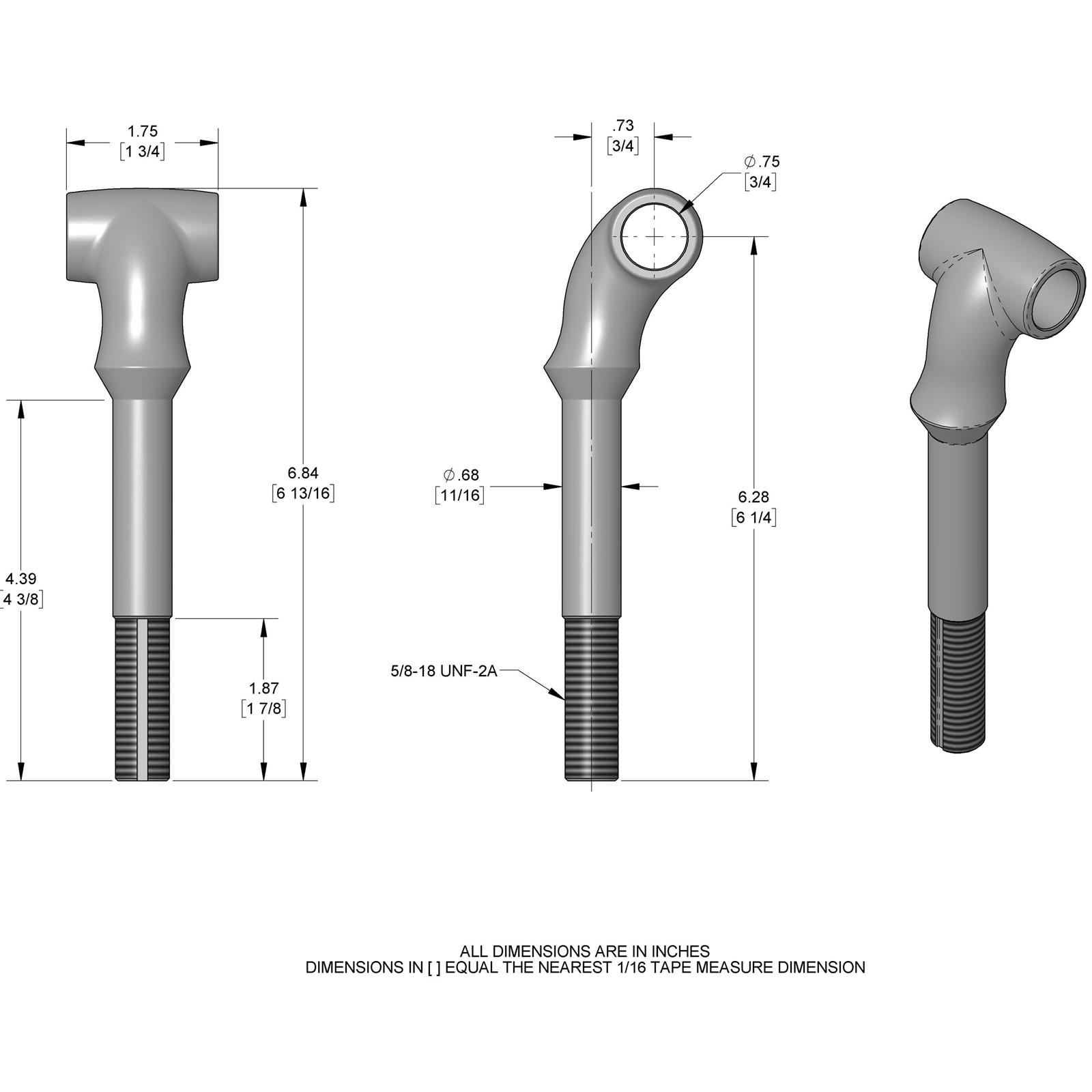 Speedway Front Solid Axle Leaf Spring Perch, Plain Forged Steel