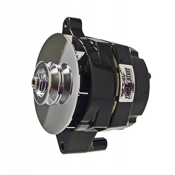 Tuff Stuff 7068RF Ford 1 Wire Smooth Black Ford Alternator, 100 AMP
