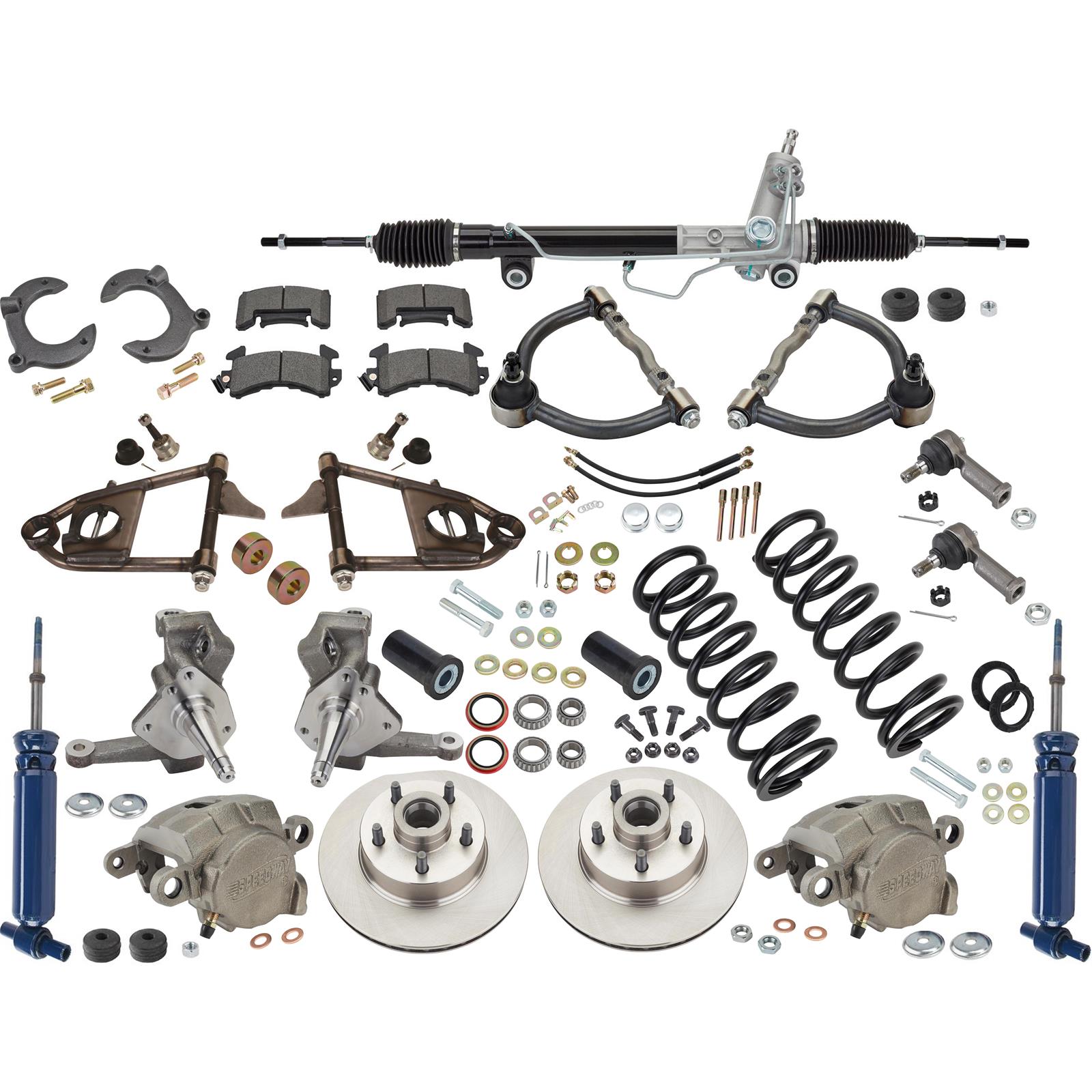 Mustang II IFS, Narrow Control Arms, Stock Springs, Dropped Spindles