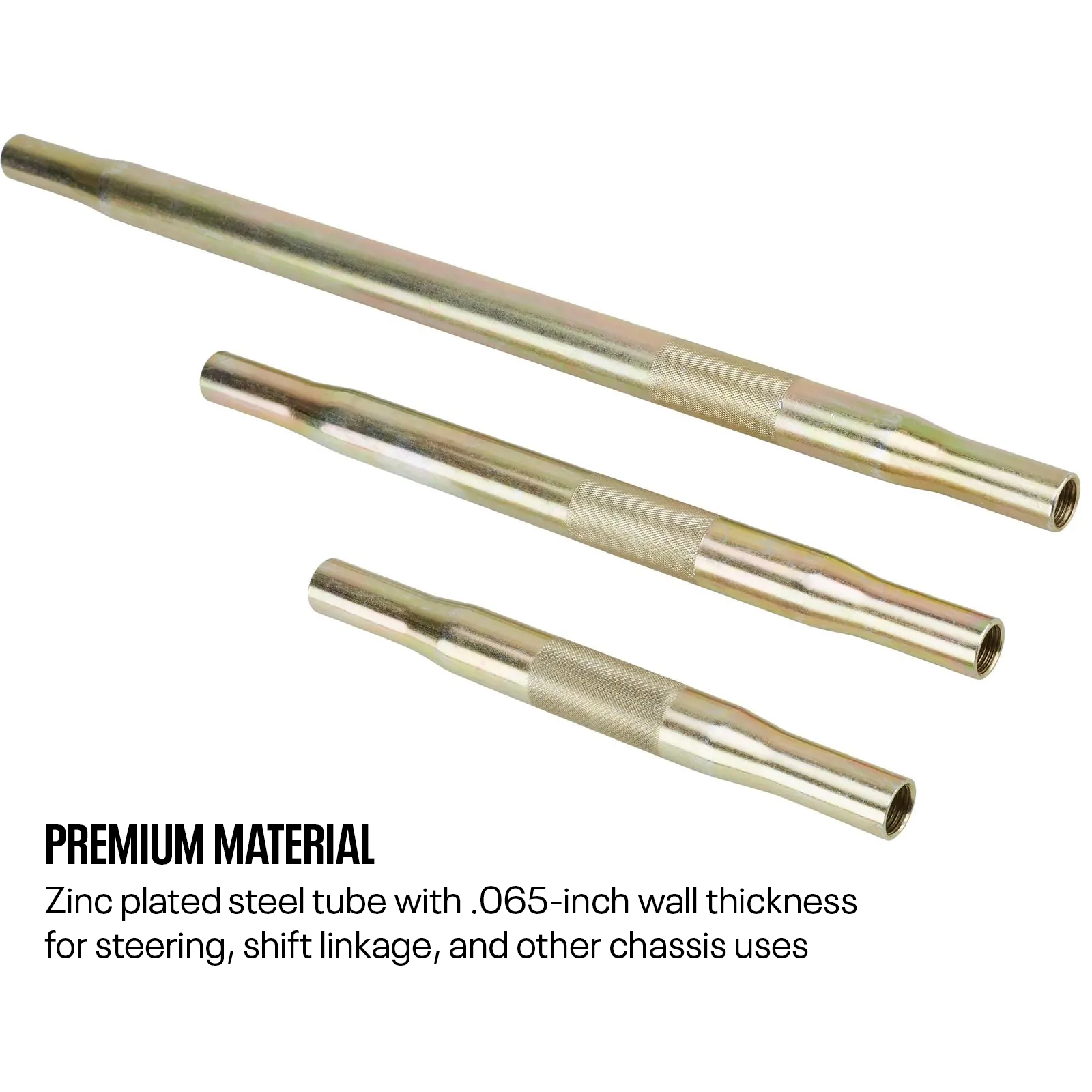 Swedged Steel Tube, 1/2 Inch Thread