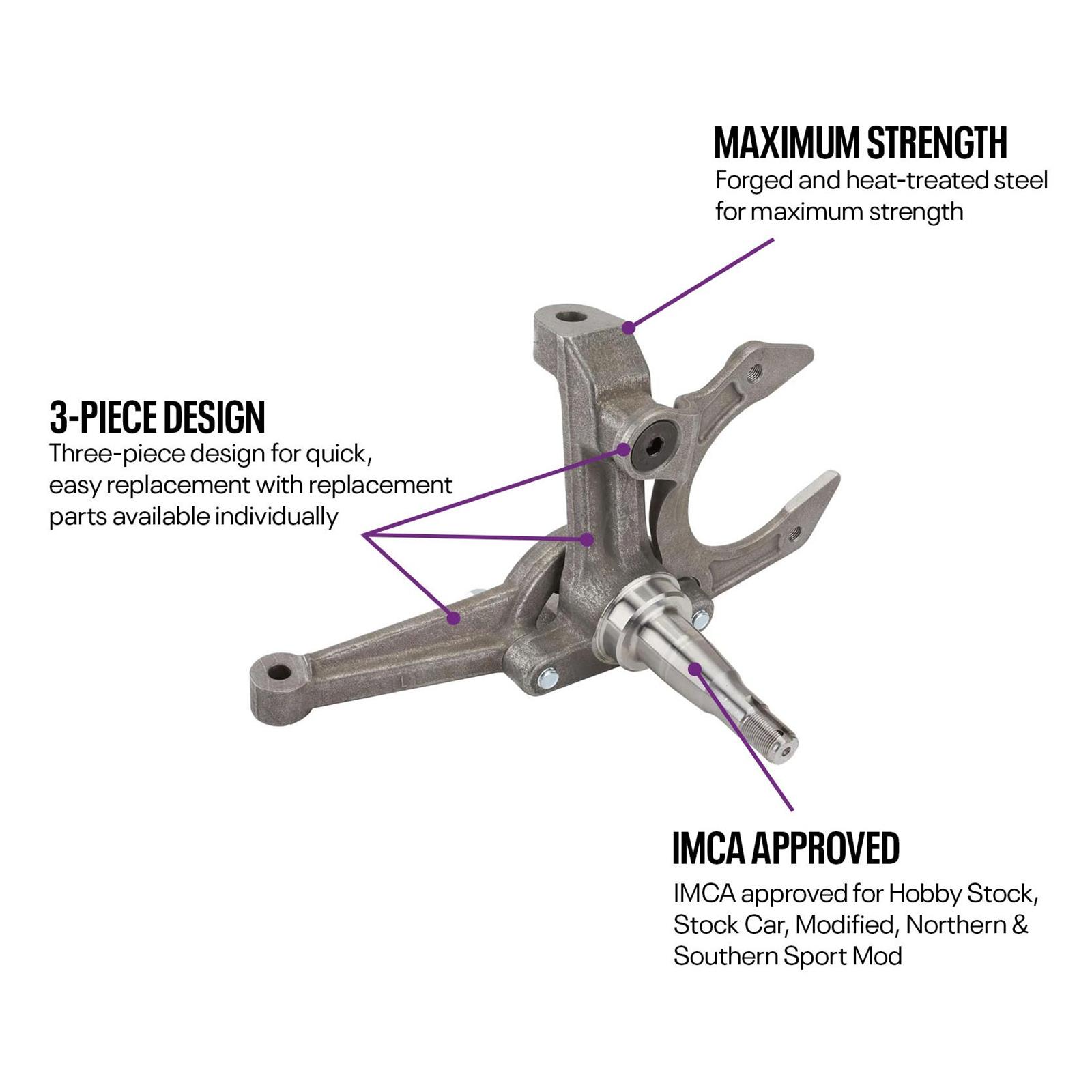 Speedway Motors 3-Piece 1979-Up GM Metric Midsize Spindle