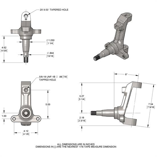 Speedway Motors 1979-Up GM Metric Midsize Spindle, Body Only
