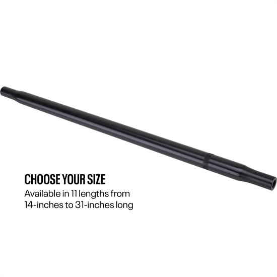 Stallard® Swedged 3/4 Inch Black Aluminum Radius Rod, 3/8-24 Thread