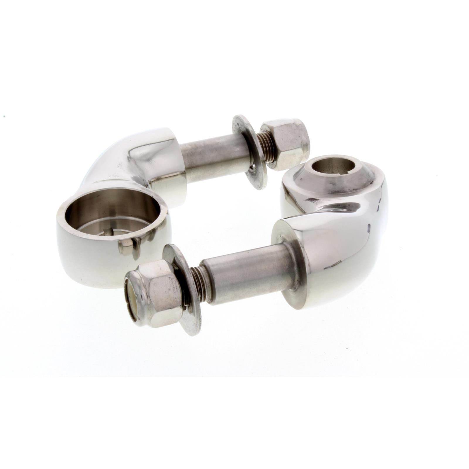 Speedway Forged Lower Shock Mounts for Front Solid Axle, Stainless
