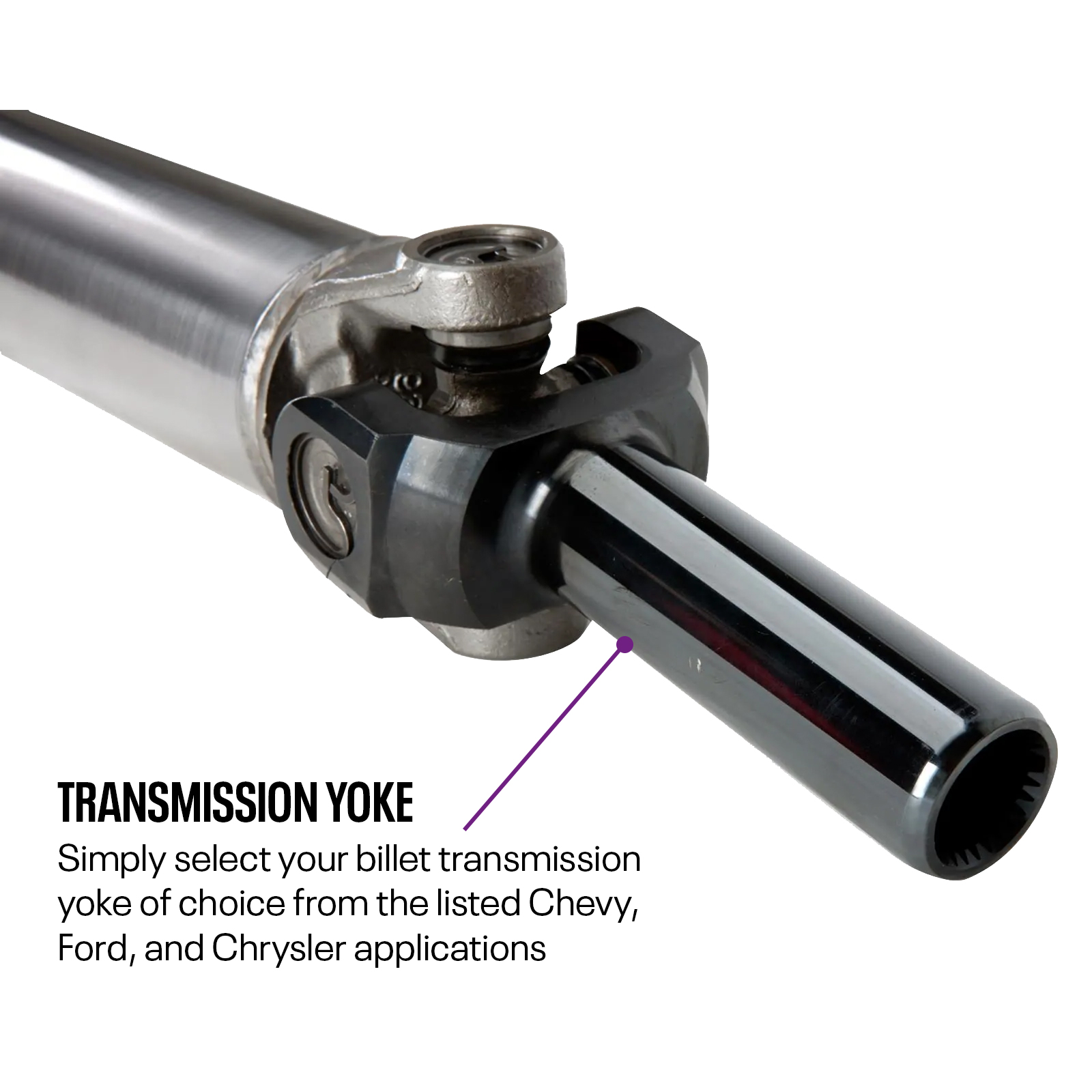 Universal Chromoly Custom Length Driveshaft Kits, 3 Inch OD