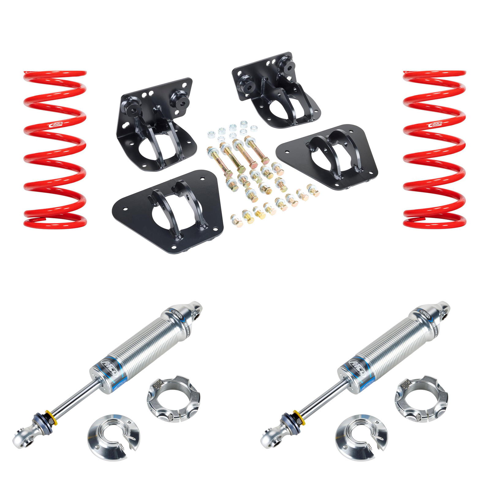 63-87 Chevy C10 Coilover Shock Conversion Kit, w/ Shocks, 650 LB.