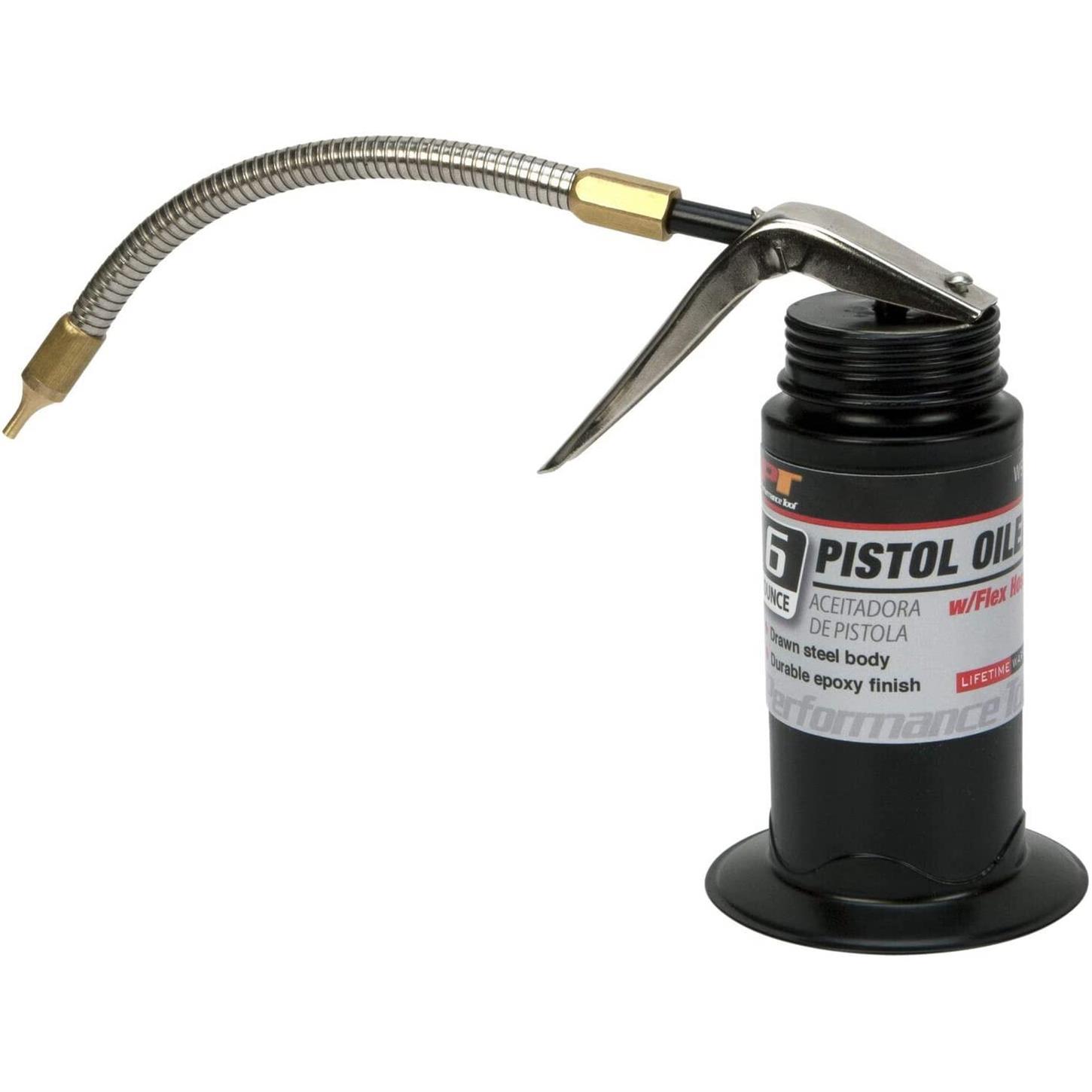 Performance Tool W54265 6oz Pistol Oiler with Flex Hose
