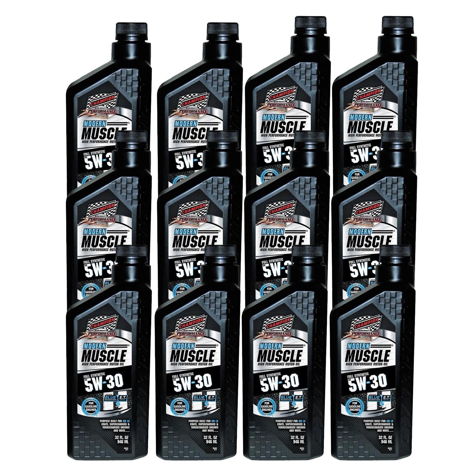 Champion Racing 4401H Modern Muscle Engine Oil, 5W30, 12/1 Quart