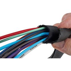 Braided Cloth Split Wire Loom Wrap, 1/8 Inch, 30 Foot Wire Sleeve