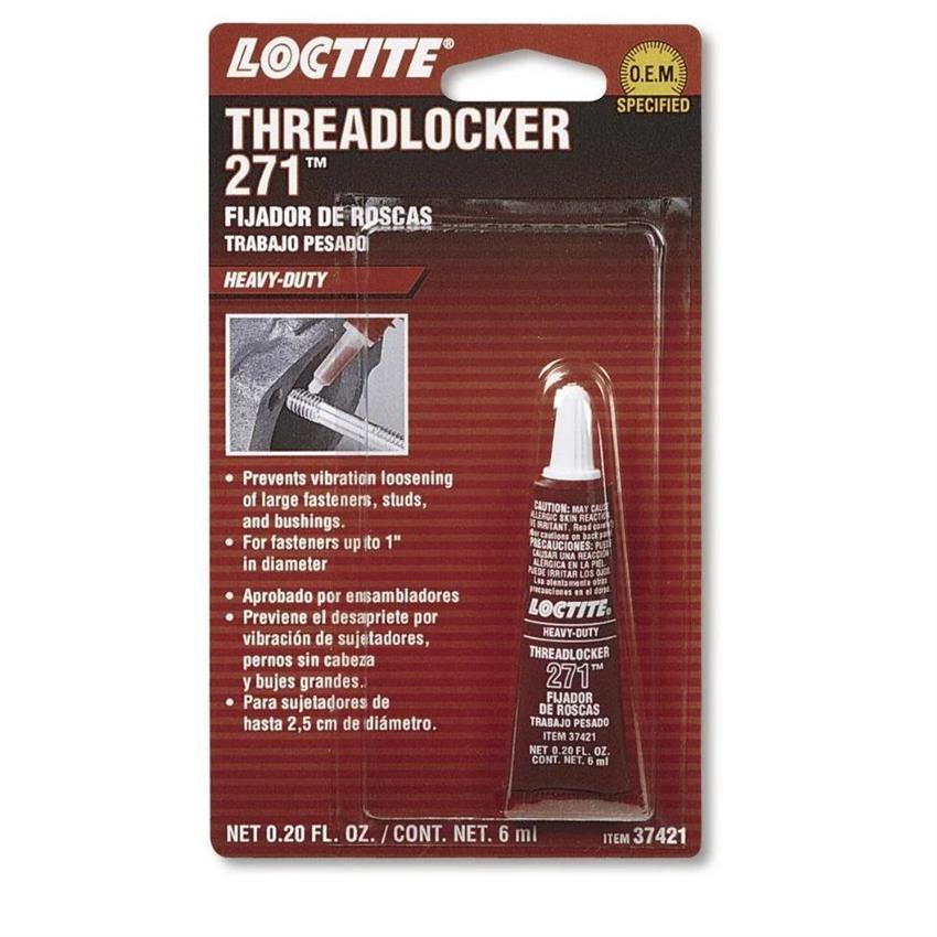 Loctite 487232 271 Red Threadlocker Heavy Duty 6ml Tube