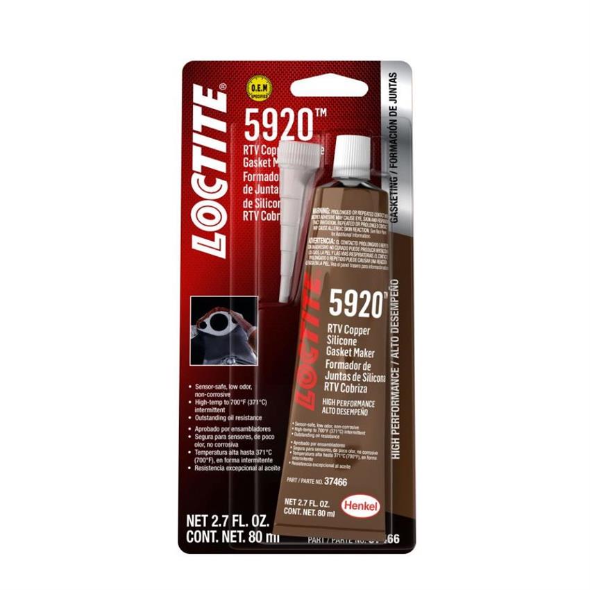Loctite 491984 5920 RTV Copper Hi Performance Silicone 80 ml Tube