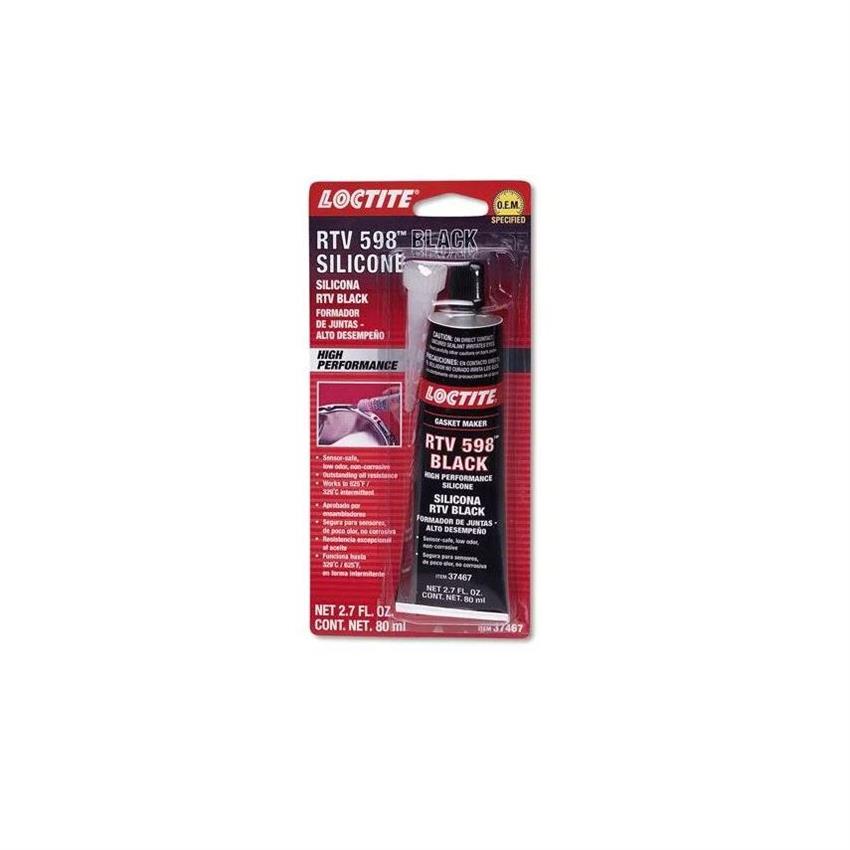 Loctite 491985 SI 598 RTV Silicone Gasket Maker Black 80ml Tube