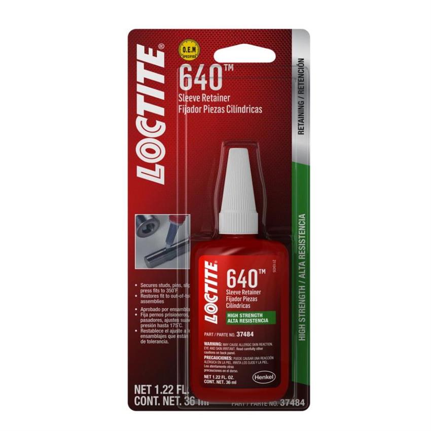 Loctite 492147 640 Sleeve Retainer High Strength, 36 ml Bottle