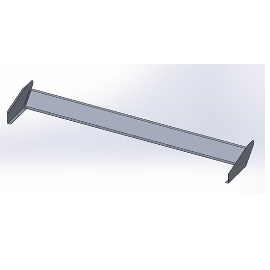 Speedway 5 Inch One Piece Rear Spoiler W/ Sides, IMCA