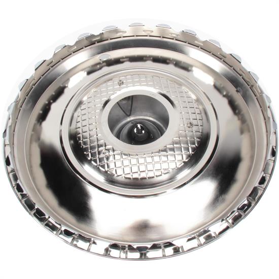 15 Inch Nomad Hubcap Set/4, Chrome, Stainless Steel