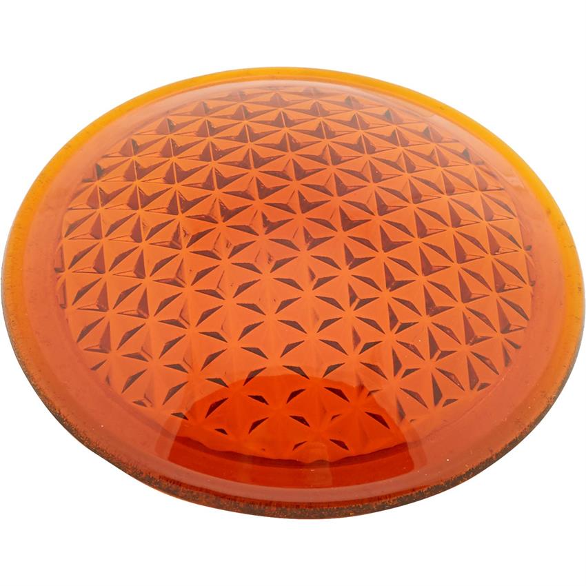 Amber Cowl/Tail Light Lens, 3 Inch