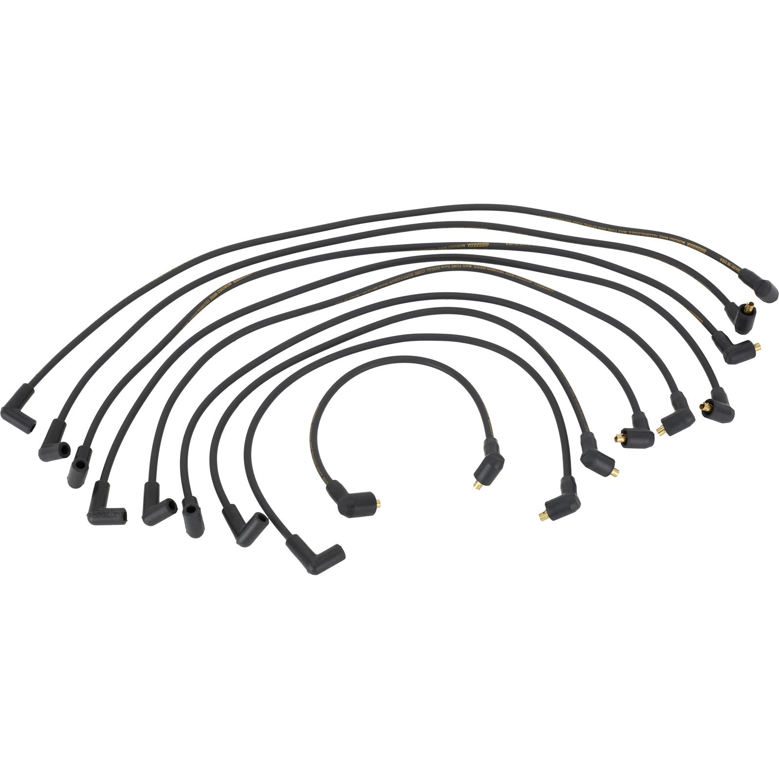 Moroso Spark Plug Wires, Under Headers, Socket Cap, Ready-To-Install