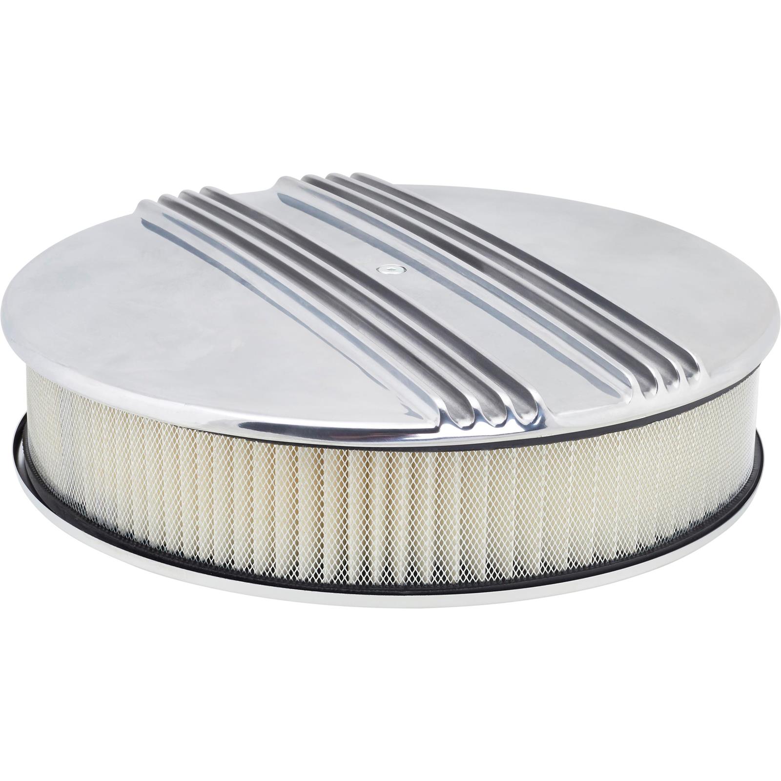 Speedway Round Double Finned Air Cleaner, 14 Inch