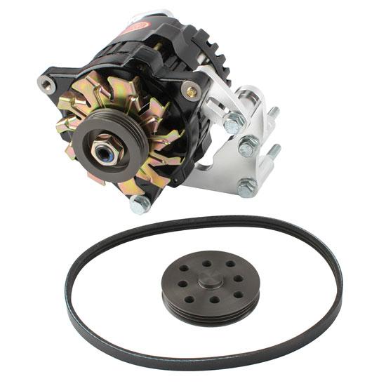 Powermaster 8-722 SB Chevy 75 Amp Mini Alternator w/Serp-Belt Kit