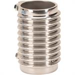 Offenhauser Finned Oil Filter Cover, Polished Aluminum
