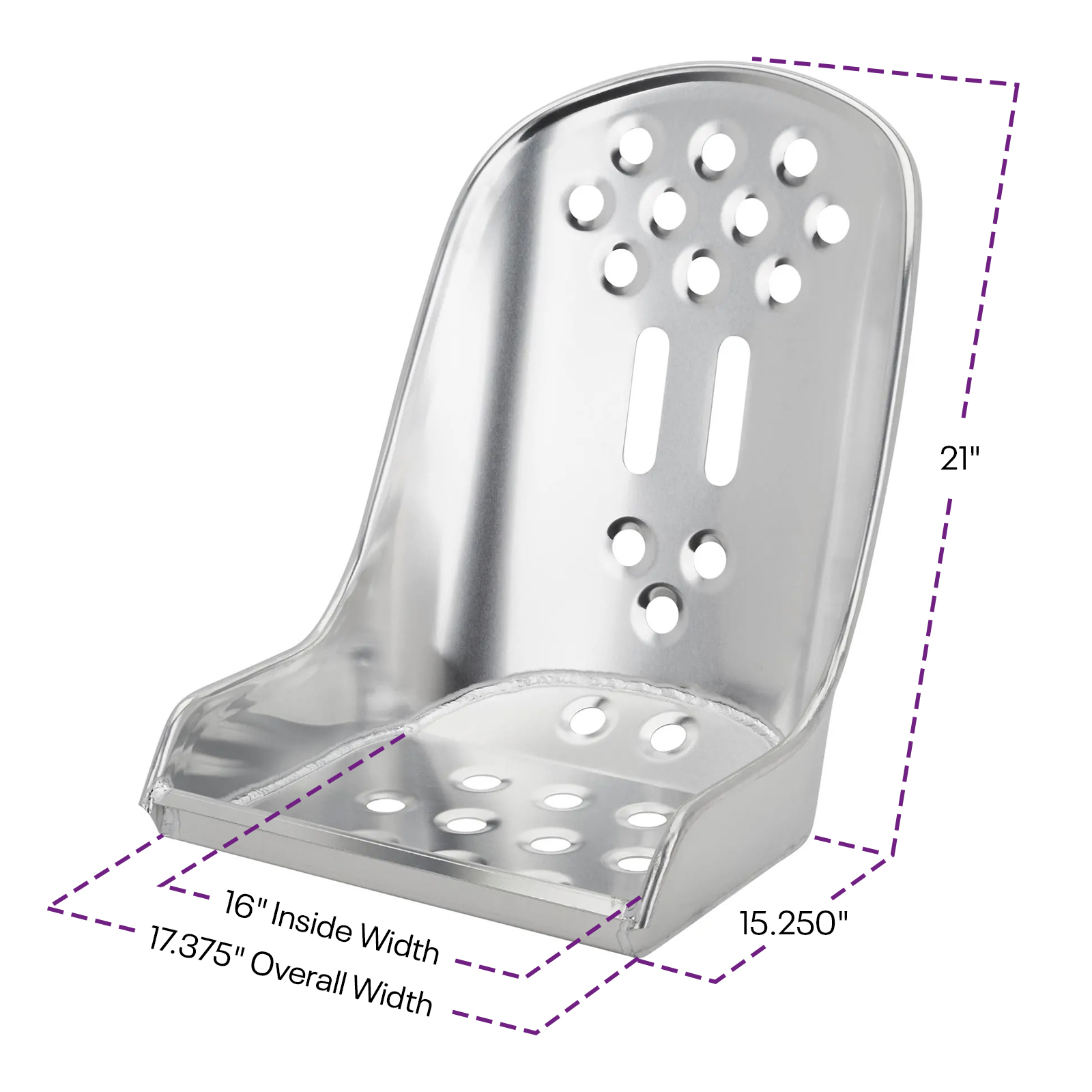 Speedway Lightened Aluminum Hot Rod Bomber Seat