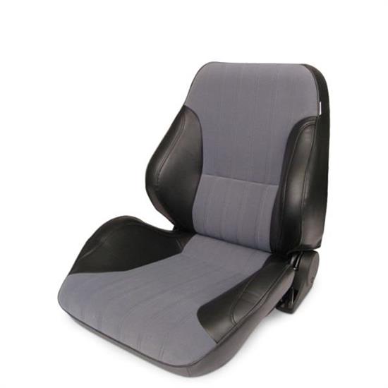 Procar 80-1050-73L Rally Lowback Seat, Driver, Vinyl/Velour