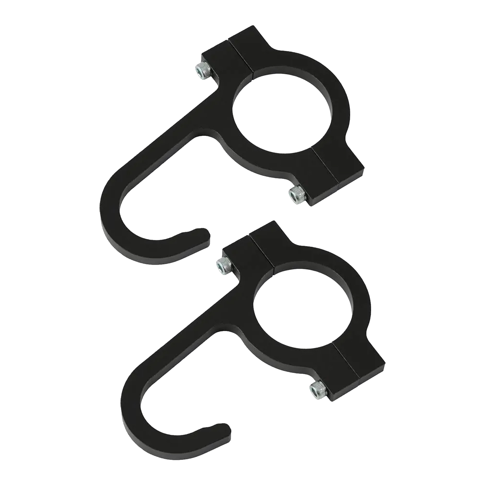 Helmet and Steering Wheel Hook, Black - 2 Pack